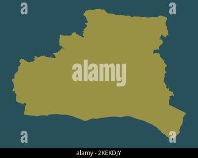 Shape of Mayabeque, province of Cuba, with its capital isolated on ...