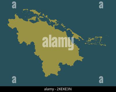 Villa Clara, province of Cuba. Solid color shape. Locations and names ...