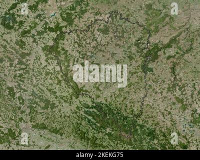 Plzensky, region of Czech Republic. High resolution satellite map ...