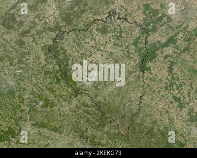 Plzensky, region of Czech Republic. Low resolution satellite map ...