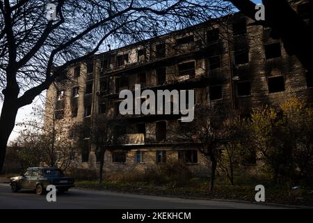 Izyum, Izium, Ukraine. 09th Nov, 2022. A destroyed part of a hospital ...