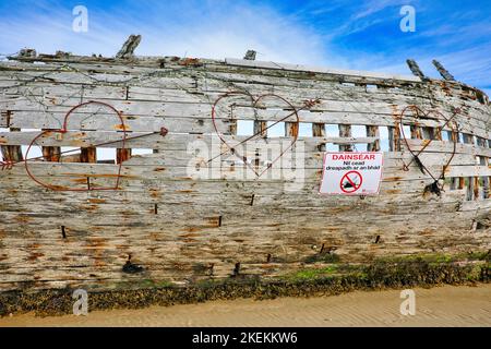 Bad Eddie's (Eddie's Boat) wooden boat shipwrecked in the early 1970's ...