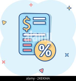 invoice receipt cartoon vector illustration Stock Vector Image & Art ...