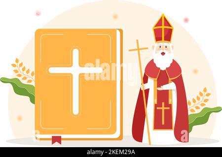 Pastor Giving a Sermon of God in Cassock at a Catholic Church from ...