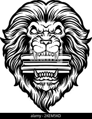 Silhouette Lion Screen printing Clipart vector illustrations for your ...