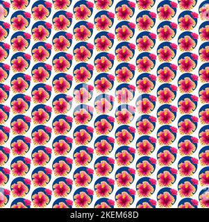 Hibiscus flower seamless pattern Stock Vector Image & Art - Alamy