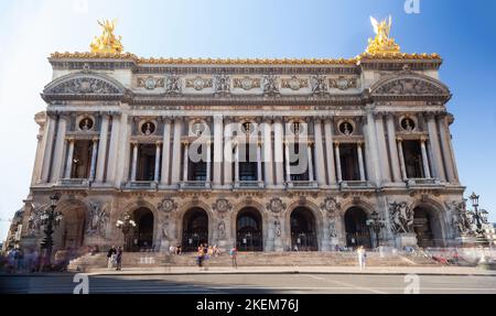 The Palais Garnier, one of the most iconic opera houses in Paris, is ...