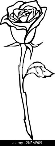 botany tattoo sketch - beautiful twig plant. Botanical element template ...