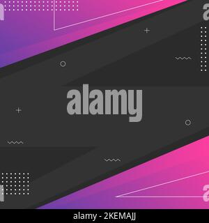 trendy memphis design square template Stock Vector Image & Art - Alamy