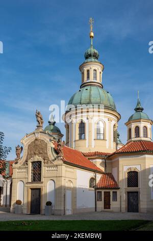 Shrine of Our Lady Victorious at Bílá hora in Prague, a small chapel in ...