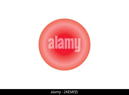 Scientific Designing of Normal Red Blood Cell. Colorful Symbols. Vector ...