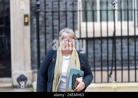Thérèse Coffey, Environment secretary, leaves after a cabinet meeting ...