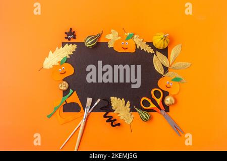 Easy felt pumpkin decoration. Halloween pumpkin idea made with felt ...