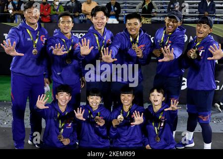 Mexico City, Mexico. 12th Nov, 2022. Chinese Taipei team, receive ...