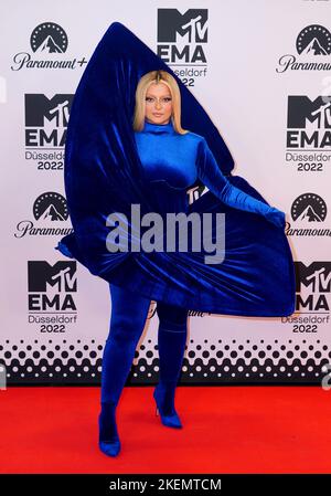 Bebe Rexha attending the MTV Europe Music Awards 2022 held at the PSD ...