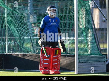 Dragons' goalkeeper Loic Van Doren pictured in action during a hockey ...