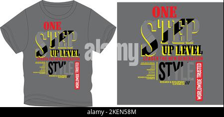 one step up t shirt graphic design vector illustration digital file ...