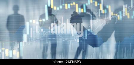 Universal financial background for presentations and websites. Mixed ...