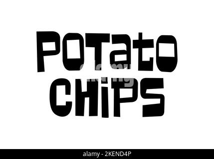 Crispy text, lettering quote hand drawn creative concept for your ...