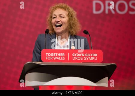 Christina Rees MP - Speaking at Welsh Labour Conference 2017 Stock ...