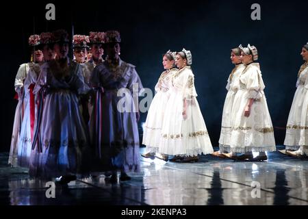 Artists performs during a annual dance concert "Echoes of Time" by the ...