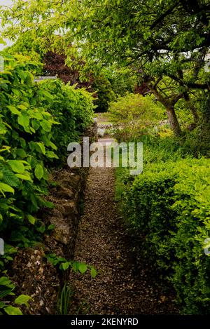 Storybook style on the Cotswold Way in Broadwell, England Stock Photo ...