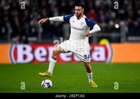 Mario Gila of SS Lazio during the Serie A Enilive match between SS Lazio and SSC Napoli at ...