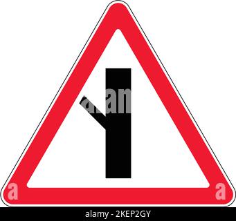 Left side road icon logo sign vector outline in black and white color ...