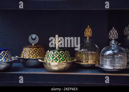 Ottoman Turkish antique kitchen utensils plate Stock Photo - Alamy