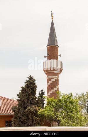 Minaret of an Ottoman style mosque Mosques in view Stock Photo - Alamy