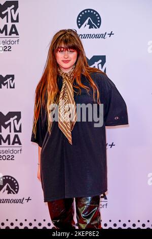 Bente Fokkens attending the 2022 MTV EMAs at the PSD Bank Dome in ...
