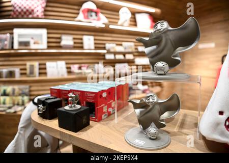 Doha, Qatar. 13th Nov, 2022. FIFA World Cup Qatar 2022 mascot products ...