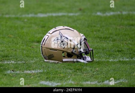 NOV 13th, 2022: Saints helmet during the Steelers vs Saints game in ...