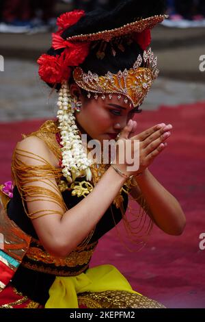 Siraman sedudo ceremony in sedudo waterfall. Siraman sedudo is taking a ...