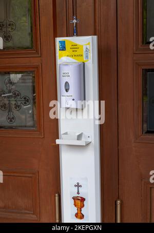 Holy Water Dispenser at Saints Mary and Joseph's Catholic Cathedral at ...