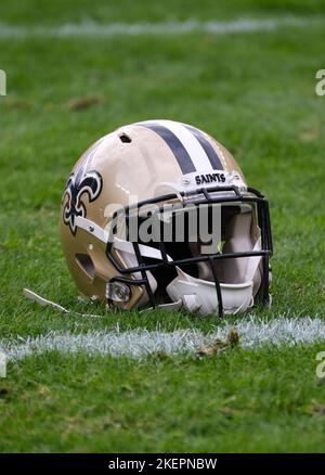 NOV 13th, 2022: Saints helmet during the Steelers vs Saints game in ...