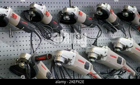 Exhibition of professional tools for work, repair and construction ...