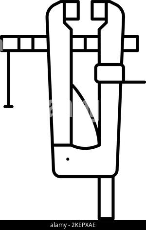 leg vice line icon vector illustration Stock Vector Image & Art - Alamy