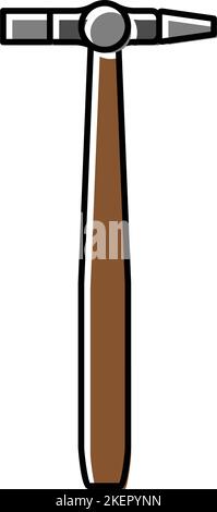 cross peen pin hammer color icon vector illustration Stock Vector Image ...