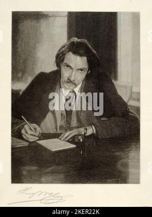 Signature of Robert Louis Stevenson Stock Photo - Alamy