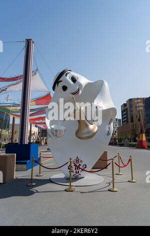 FIFA World Cup 2022 mascot Laeeb in the Doha Corniche, Qatar Stock ...