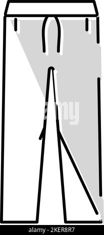 track pants apparel color icon vector illustration Stock Vector Image ...
