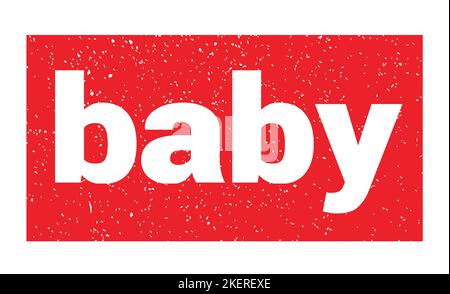 BABY text written on red-black grungy stamp sign Stock Photo - Alamy