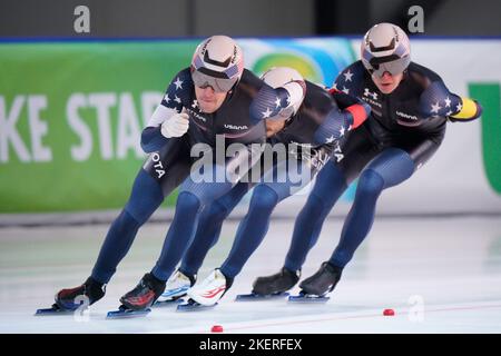 Casey Dawson (USA), Emery Lehman (USA) and Ethan Cepuran (USA) in Team ...