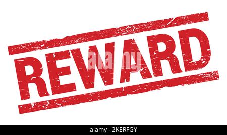 REWARD text written on red dash stamp sign Stock Photo - Alamy