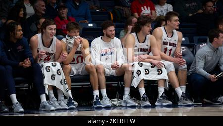 Saint Mary's forward Alex Ducas, right, shoots over Cal State ...