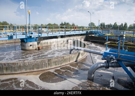 The Solid Contact Clarifier Tank type Sludge Recirculation process in Water Treatment plant ...