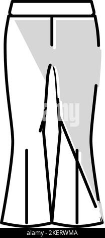 bell bottoms pants clothes color icon vector illustration Stock Vector ...