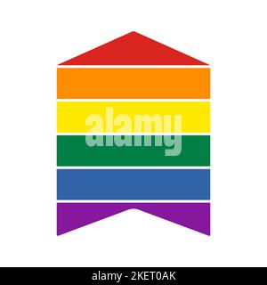 Rainbow pride flag arrow. Vector illustration Stock Vector Image & Art ...