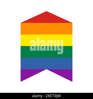 Rainbow pride flag arrow. Vector illustration Stock Vector Image & Art ...